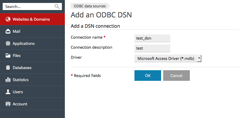 Using A Microsoft Access Mdb Database In Windows Plesk Knowledgebase Signetique It Pte Ltd
